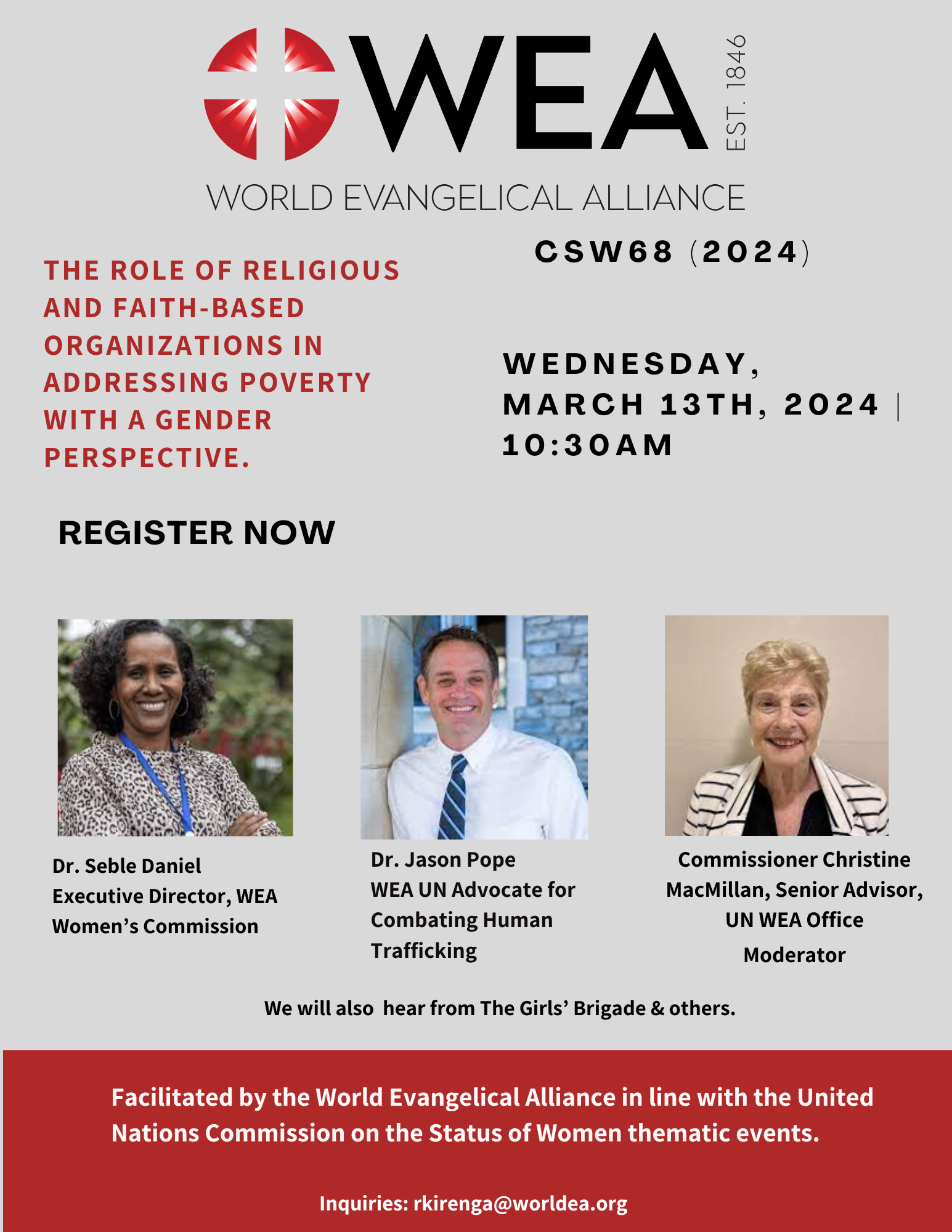 UN CSW 2024 side event: The role of religious and faith-based ...